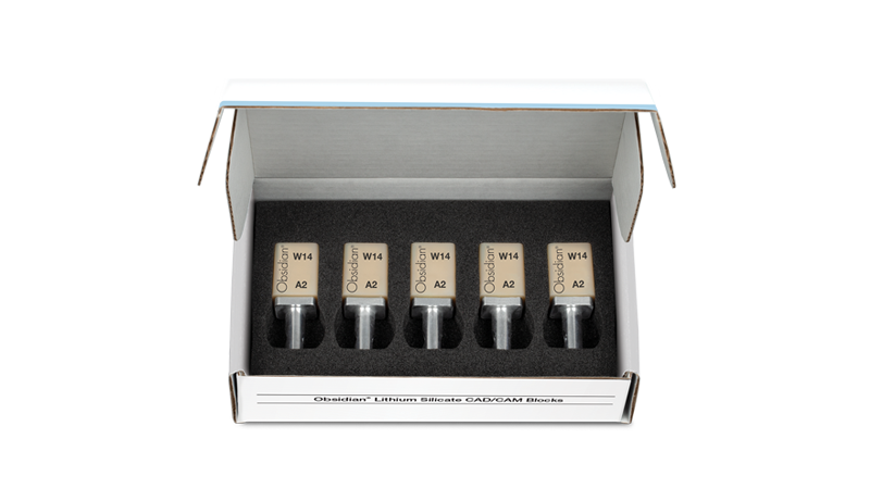 Obsidian® Milling Blocks for Dental Crowns and Bridges